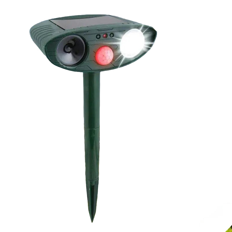 Solar Powered Ultrasonic Armadillo Deterrent Device with Motion Sensor ...